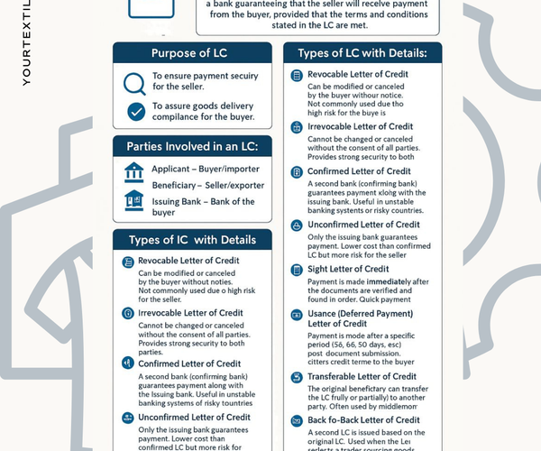 What is LC (Letter of Credit)? Types, Uses & Benefits in Textile Trade ...